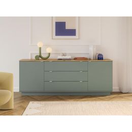 FORTE Sideboard B/H/T 224, 5/85, 7/41, 3 cm Salbei Mauvella Eiche Dieses großzügige Sideboard mit einer Breite von ca 2,25 mtr. vereint modernes...