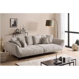 exxpo - SOFA FASHION Big-Sofa »Triton Mega Sofa, toller Sitzkomfort, Steppung im Sitz, Breite 311cm« inkl.10-teiliges Kissenset, gemütliches...