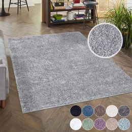 Carpet City Hochflor-Teppich »City Shaggy« rechteckig 30 mm Höhe Auch als Läufer, Langflor, Uni, Shaggy, flauschig-weich grau Obermaterial: 100%...