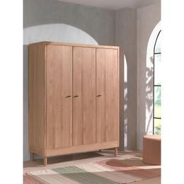 Home Affaire Kleiderschrank &raquo;Forrest mit 3 Dreht&uuml;ren (Soft-Close), Made in Europe, zeitloses Design&laquo; B/H/T ca: 145,8x190x55 cm, Massivholz in 2 Farben