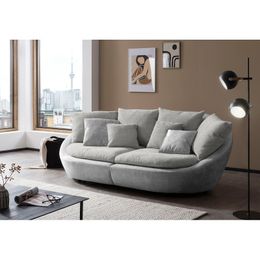 Trendmanufaktur Big-Sofa »Maui, inklusive 4 Rückenkissen und 2 Zierkissen, Designersofa« Organische Form, Sofa frei im Raum stellbar, moderne Optik...