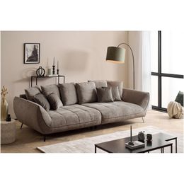 exxpo - SOFA FASHION Big-Sofa »Triton Mega Sofa, toller Sitzkomfort, Steppung im Sitz, Breite 311cm« inkl.10-teiliges Kissenset, gemütliches...