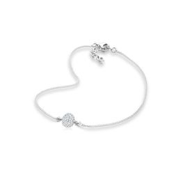 Elli Damen Fu&szlig;kette &raquo;Kristalle 925 Silber&laquo; wei&szlig;