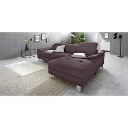 exxpo - SOFA FASHION Ecksofa »Mantua 2, inkl. Kopf- bzw. Rückenverstellung, bequem, L-Form« wahlweise mit Bettfunktion und Bettkasten, tolle...