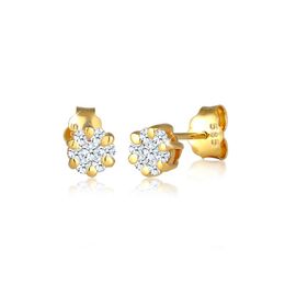 Elli DIAMONDS Damen Elli DIAMONDS Paar Ohrstecker &raquo;Ohrstecker Diamant Wei&szlig; Brillantschliff (0.024 ct) 585 Gelbgold&laquo; gold