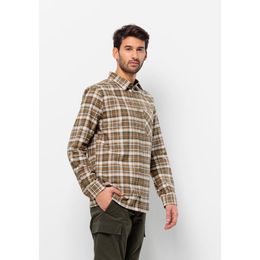 Jack Wolfskin Flanellhemd »BERGWEG SHIRT M« chipmunk-41 S (48) - Normalgrößen Normalgrößen S (48) Flannellhemd