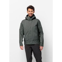 Jack Wolfskin Regenjacke »WANDERMOOD 3L JKT M« mit Kapuze slate-green S (48) S (48) Leichte Regenjacke zum Wandern