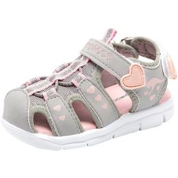 Kangaroos Sandale &raquo;K-Mini&laquo; mit Klettverschluss hellgrau-rosa 22 22 Sommerliche Sandale von Kangaroos mit Klettverschl&uuml;sse