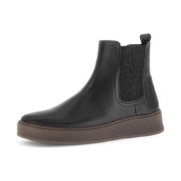 Gabor Chelseaboots »FLORENZ«, Plateau, Schlupfboots, Ankleboots mit Wechselfußbett black 44 44 Chelseaboots mit bequemer 2,5 cm Plateausohle und 4...