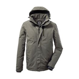 Killtec Outdoorjacke &raquo;KOW 161 MN JCKT&laquo; Wasser- und winddichte Funktionsjacke mit abnehmbarer Kapuze graugr&uuml;n 5XL 5XL Funktionsjacke mit...
