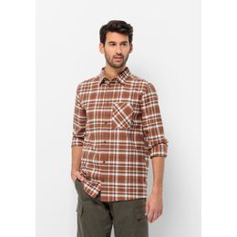 Jack Wolfskin Flanellhemd »BERGWEG SHIRT M« carmine-41 XL (54/56) - Normalgrößen Normalgrößen XL (54/56) Flannellhemd