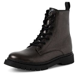 Tamaris Schnürboots, Herbstboots, Schnürstiefelette mit praktischer Anziehlasche altsilberfarben 42 42 Robuster Winterboots mit praktischem...