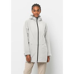 Jack Wolfskin Langjacke &raquo;MAINKAI LONG JKT W&laquo; mit Kapuze silver-cloud S (36) S (36) Extra lange Jacke