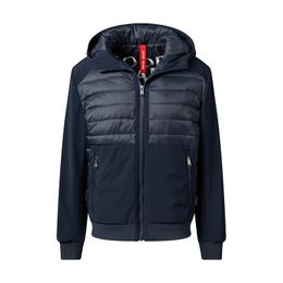 JOOP! JOOP JEANS Kapuzenfleecejacke »Joel« mit Kapuze aus Materialmix Dark Blue 52 52 Jacke im Materialmix von Jopp Jeans
