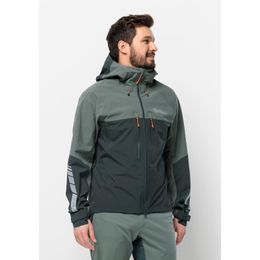 Jack Wolfskin Fahrradjacke &raquo;MOROBBIA 3L JKT M&laquo; mit Kapuze black-olive M (50) M (50) Wetterfest