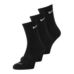 Nike Sportswear Sportsocken 'Everyday Plus' Damen Größe 42/46 schwarz / weiß