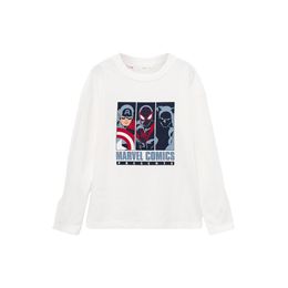 Mango Kids Shirt 'AVECOMIC' Jungen Gr&ouml;&szlig;e 152 nude / nachtblau / rot / offwhite