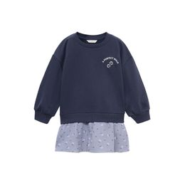 Mango Kids Kleid 'WALK' M&auml;dchen Gr&ouml;&szlig;e 92 marine / wei&szlig;