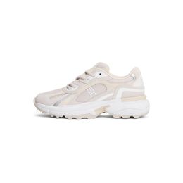 Tommy Hilfiger Sneaker Damen Gr&ouml;&szlig;e 40 beige / hellbeige / silber / wei&szlig;