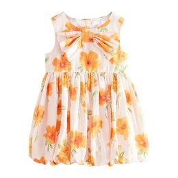 next Kleid Mädchen Größe 74 creme / orange
