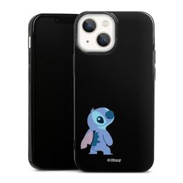DeinDesign iPhone 13 Mini Handy Slim Case extra d&uuml;nn Silikon Handyh&uuml;lle schwarz H&uuml;lle Disney Lilo & Stitch Merchandise Silikon Slim Case