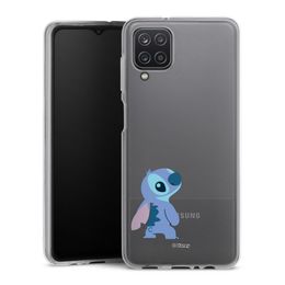 DeinDesign Galaxy A12 Handy Silikon H&uuml;lle Case transparent Handyh&uuml;lle Merchandise Disney Lilo & Stitch Silikon Case