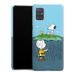 DeinDesign Galaxy A51 Handy Premium Case Smartphone Handyh&uuml;lle Schutzh&uuml;lle gl&auml;nzend Peanuts Children Snoopy Premium Case