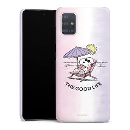 DeinDesign Galaxy A51 Handy Premium Case Smartphone Handyh&uuml;lle Schutzh&uuml;lle gl&auml;nzend Snoopy Official Licensed Product Peanuts Premium Case