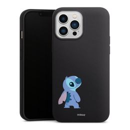 DeinDesign iPhone 13 Pro Max Handy Premium Silikon H&uuml;lle Handyh&uuml;lle schwarz Case Disney Lilo & Stitch Merchandise Silikon Premium Case