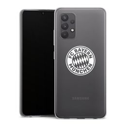 DeinDesign Galaxy A32 4G Handy Silikon H&uuml;lle Case transparent Handyh&uuml;lle Fcb Coat Of Arms Fc Bayern M&uuml;nchen Silikon Case