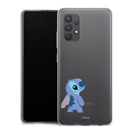 DeinDesign Galaxy A32 4G Handy Silikon H&uuml;lle Case transparent Handyh&uuml;lle Disney Lilo & Stitch Merchandise Silikon Case