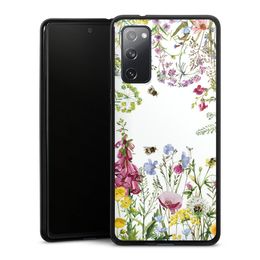 DeinDesign Galaxy S20 FE 5G Handy Silikon H&uuml;lle Case schwarz Handyh&uuml;lle Nature Flowers Meadow