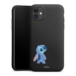 DeinDesign iPhone 11 Handy Premium Silikon H&uuml;lle Handyh&uuml;lle schwarz Case Merchandise Disney Lilo & Stitch Silikon Premium Case