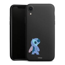DeinDesign iPhone Xr Handy Premium Silikon H&uuml;lle Handyh&uuml;lle schwarz Case Disney Lilo & Stitch Merchandise Silikon Premium Case
