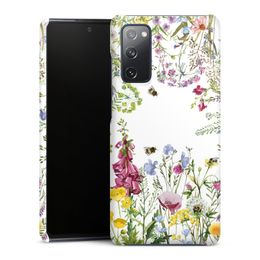 DeinDesign Galaxy S20 FE Handy Premium Case Smartphone Handyh&uuml;lle Schutzh&uuml;lle matt Nature Flowers Meadow Premium Case