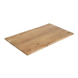Tischplatte Baumkante Akazie massiv Natur 120 x 70 cm BRASILEIRO