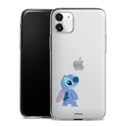 DeinDesign iPhone 11 Handy Slim Case Silikon Handyh&uuml;lle transparent H&uuml;lle extra d&uuml;nn Merchandise Disney Lilo & Stitch Silikon Slim Case