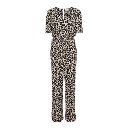 Ichi Jumpsuit 'MARRAKECH' Damen Gr&ouml;&szlig;e M hellbraun / schwarz