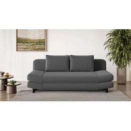 3-Sitzer Home Affaire, B:209cm H:86cm T:96cmdunkelgrau, 100% Polyester, Sofas, "LENNARA Schlafsofa mit Bettkasten, Maße B/T/H: 209/96/86 cm", Sofa