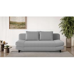 3-Sitzer Home Affaire, B:209cm H:86cm T:96cmhellgrau, 100% Polyester, Sofas, "LENNARA Schlafsofa mit Bettkasten, Maße B/T/H: 209/96/86 cm", Sofa mit