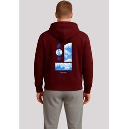 F4NT4STIC Herren Kapuzenpullover "Shibui Series Japan Streetstyle"maroon, Gr. XXL, Obermaterial: 80% Baumwolle, 20% Polyester, Pullover, Japan