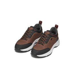 Sneaker Geox "U SENALES B ABX", Herren, Gr. 41, braun, Synthetik, Textil, Schuhe, Trekkingschuh mit Textilfutter, Größenschablone zum Download