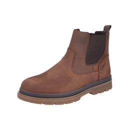 Rieker Herren Stiefelette "Rieker Stiefelette Leder/Textil", Gr. 42dunkelbraun, Leder, Textil, Schuhe