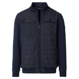 Sweatjacke Casamoda "Casamoda Sweatjacke uni", Herren, Gr. XXL, blau (dunkelblau), 53% Baumwolle, 47% Polyester, Sweatjacken Sweatjacke