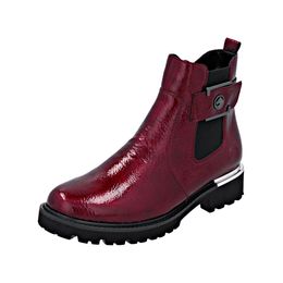 Stiefelette Remonte "Remonte Stiefelette Lederimitat/Textil", Damen, Gr. 37, schwarz (rot, schwarz), Lederimitat, Textil, Schuhe