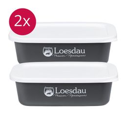 Loesdau Loesdau-Set - Futterbox eckig mit Deckel