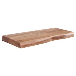 Mid.you Wandregal , Akazie , Holz , Akazie , massiv , 40x4x26 cm , hängend, handgemacht , Küchen, Küchenmöbel, Küchenregale