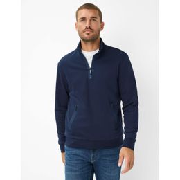 Brax Herren Sweatshirt Style SION universe, Blau, Gr. L