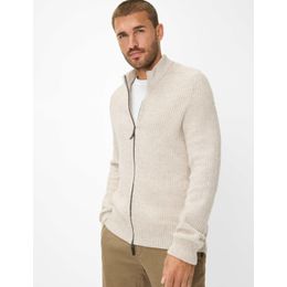 Brax Herren Strickjacke Style JORIS, hellbeige, Gr. XL