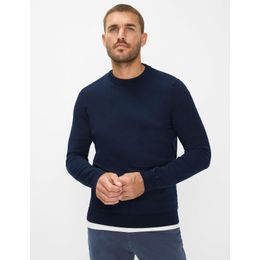 Brax Herren Strickpullover Style RICK universe, Blau, Gr. M